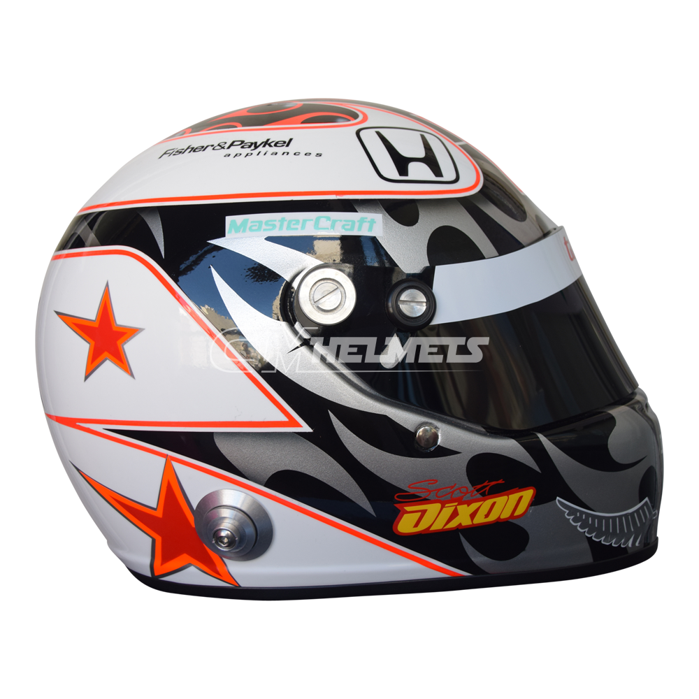 SCOTT DIXON 2008 INDIANAPOLIS 500 REPLICA HELMET FULL SIZE - CM Helmets