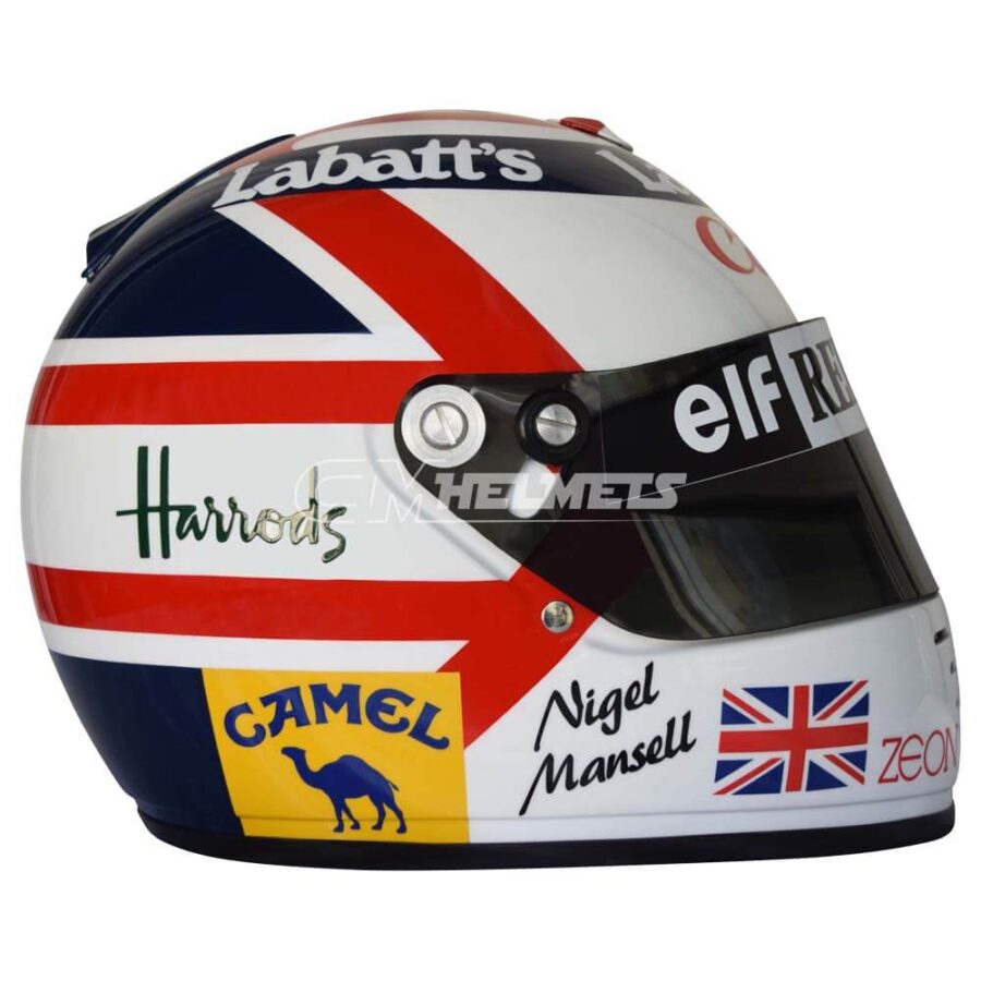 NIGEL MANSELL 1992 WORLD CHAMPION F1 REPLICA HELMET FULL SIZE | CM Helmets
