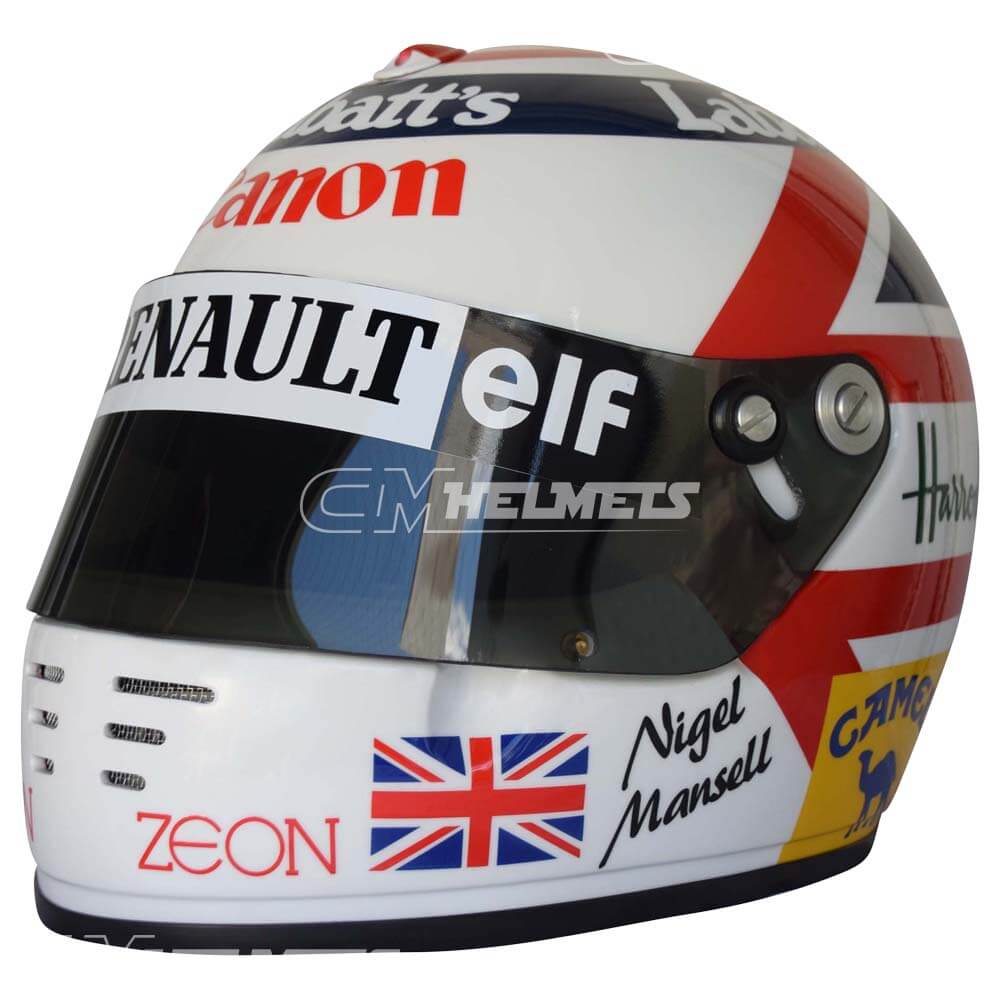 NIGEL MANSELL 1992 WORLD CHAMPION F1 REPLICA HELMET FULL SIZE | CM Helmets