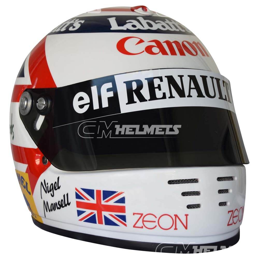 NIGEL MANSELL 1992 WORLD CHAMPION F1 REPLICA HELMET FULL SIZE | CM Helmets