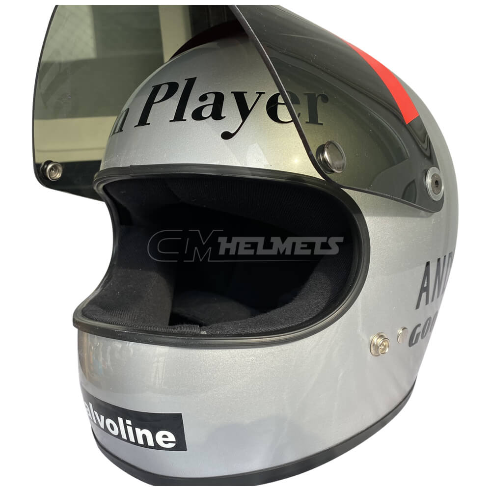 MARIO ANDRETTI 1978 WORLD CHAMPION F1 REPLICA HELMET FULL SIZE | CM Helmets