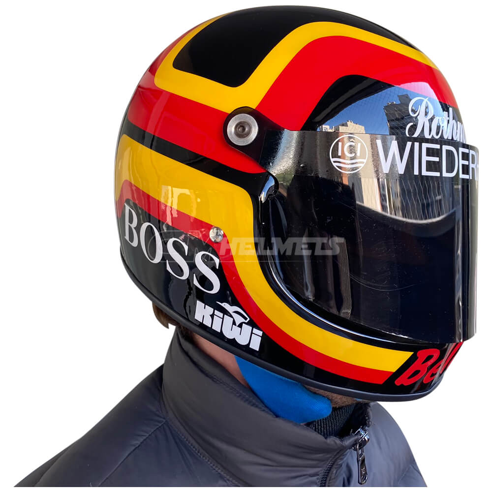 STEFAN BELLOF 1984 MONACO GP F1 REPLICA HELMET FULL SIZE | CM Helmets