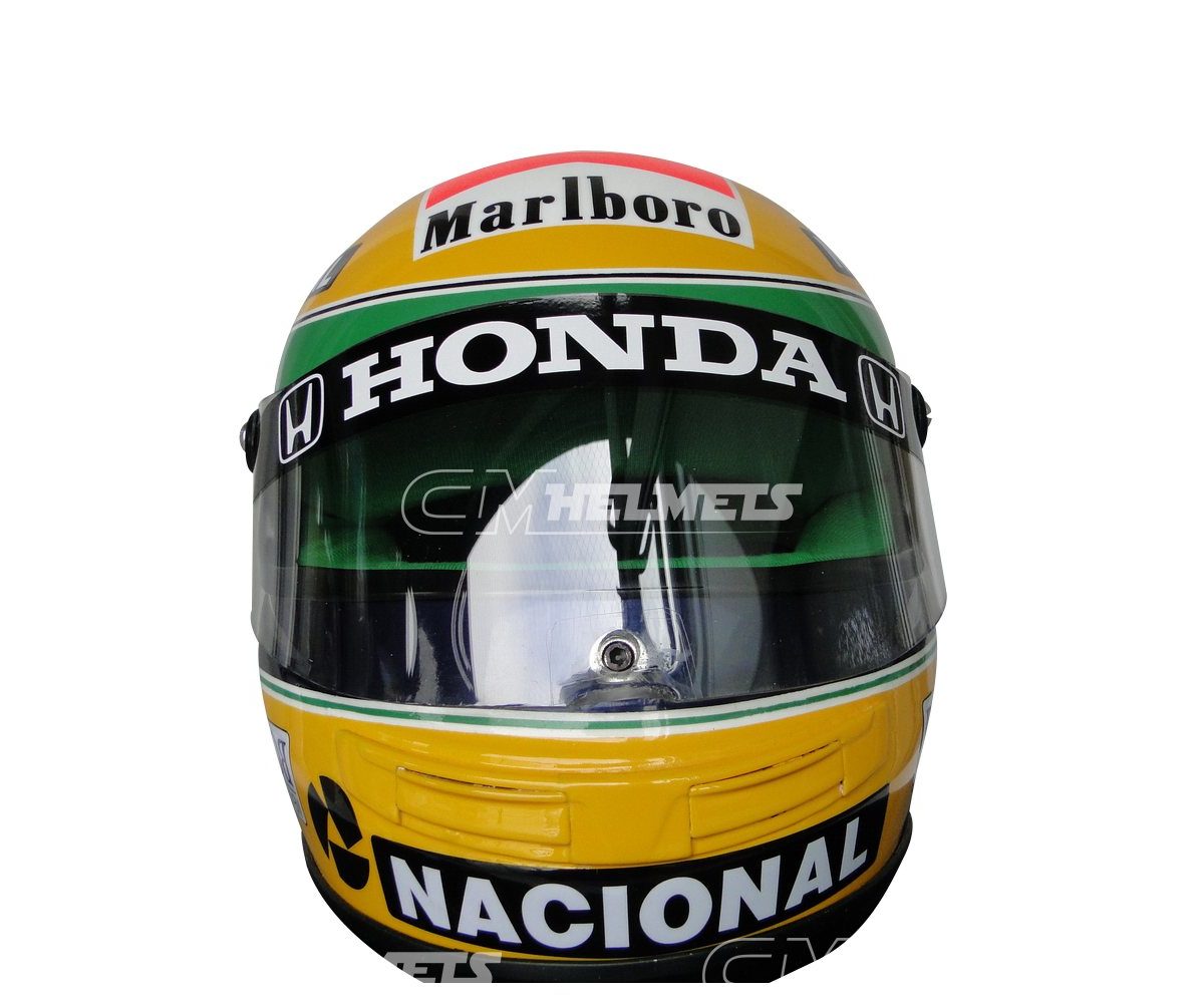 AYRTON SENNA 1990 RHEOS F1 REPLICA HELMET FULL SIZE | CM Helmets