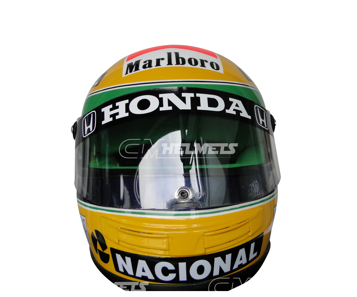 AYRTON SENNA 1990 RHEOS F1 REPLICA HELMET FULL SIZE - CM Helmets