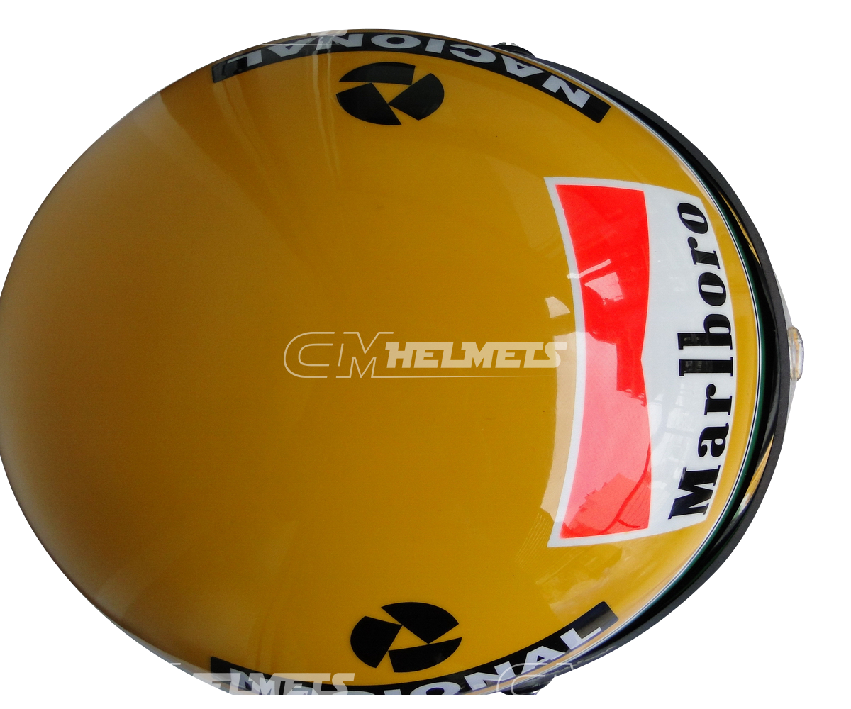 AYRTON SENNA 1990 RHEOS F1 REPLICA HELMET FULL SIZE - CM Helmets