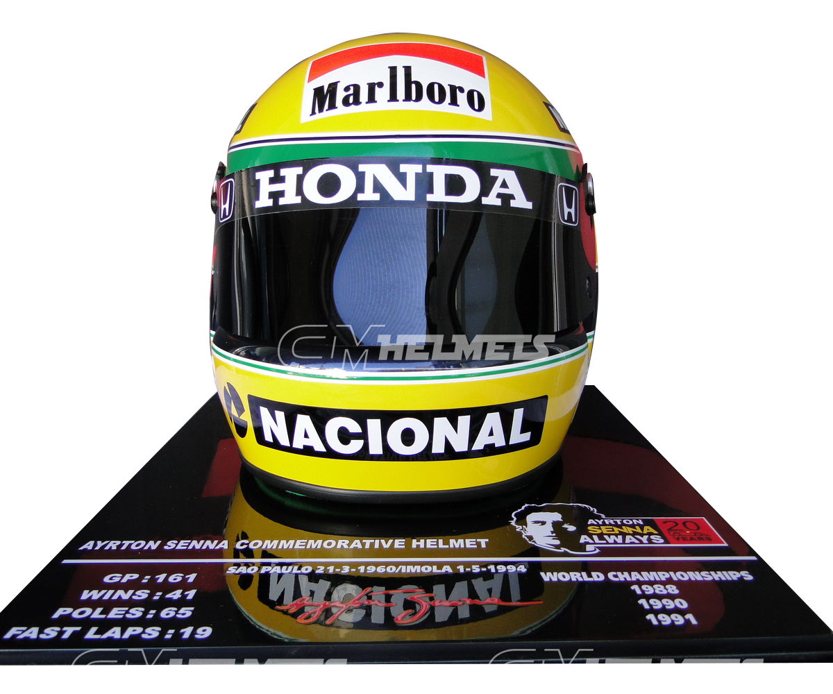 AYRTON SENNA 1991 20 YEARS COMMEMORATIVE F1 REPLICA HELMET LIMITED ...