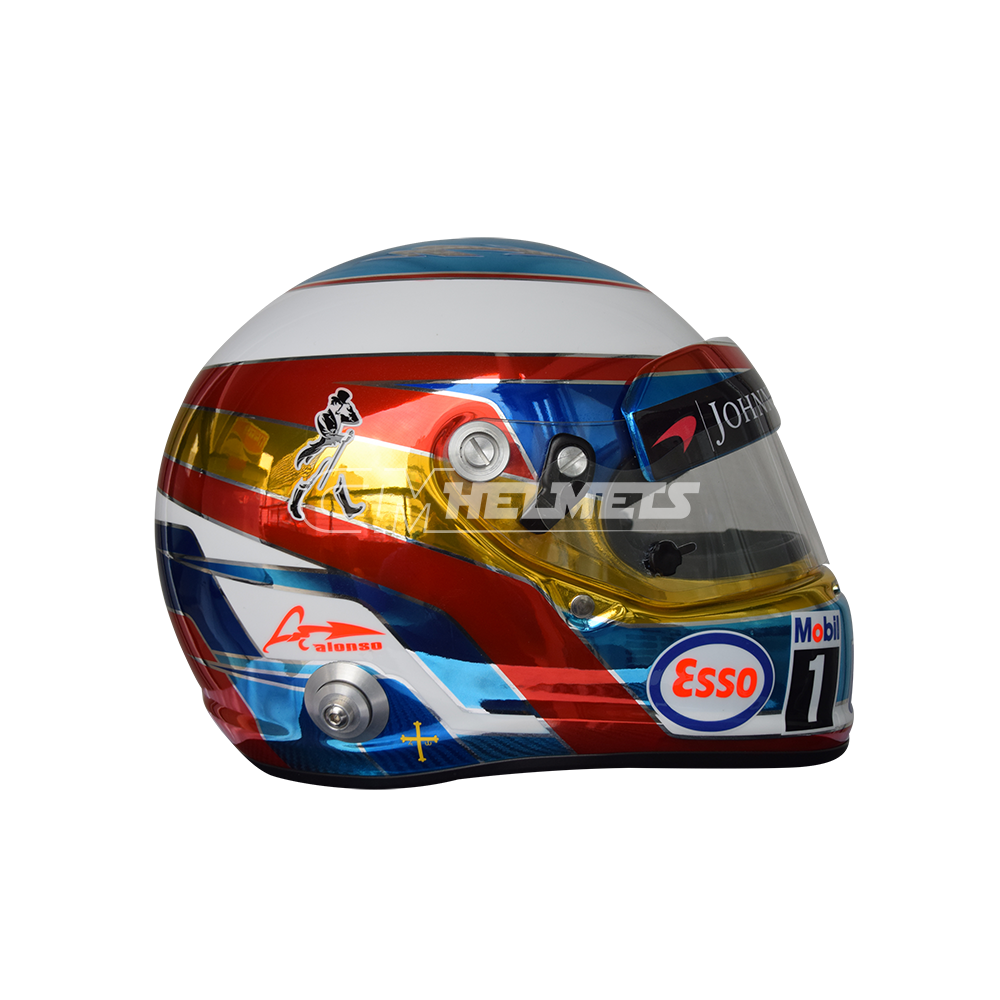 FERNANDO ALONSO 2016 MONACO GP F1 REPLICA HELMET FULL SIZE - CM Helmets