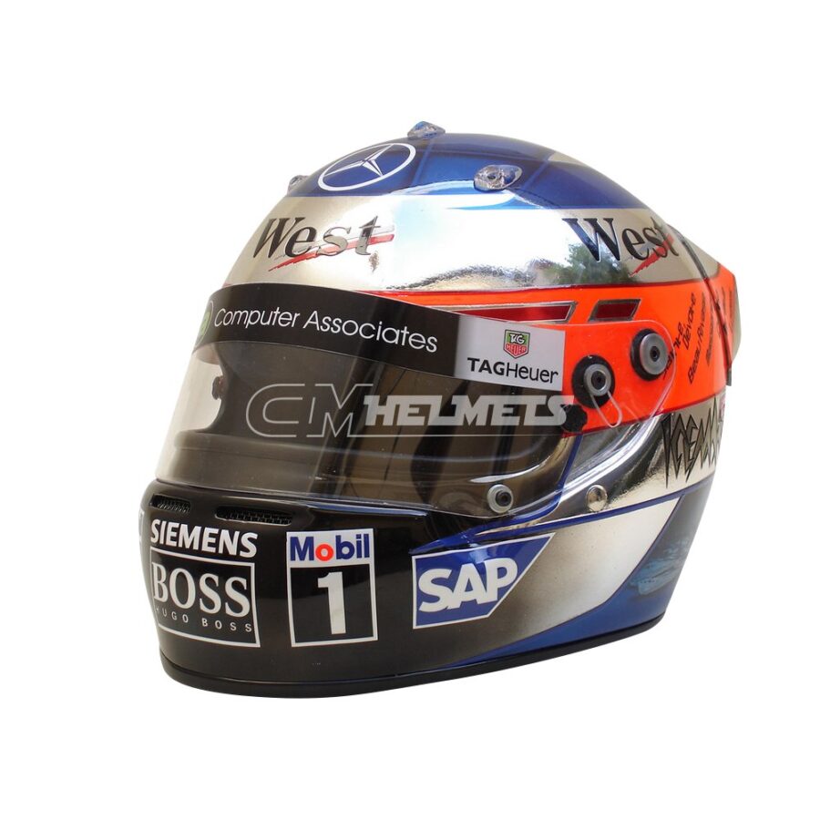 KIMI RAIKKONEN 2004 MONACO GP F1 REPLICA HELMET FULL SIZE - CM Helmets