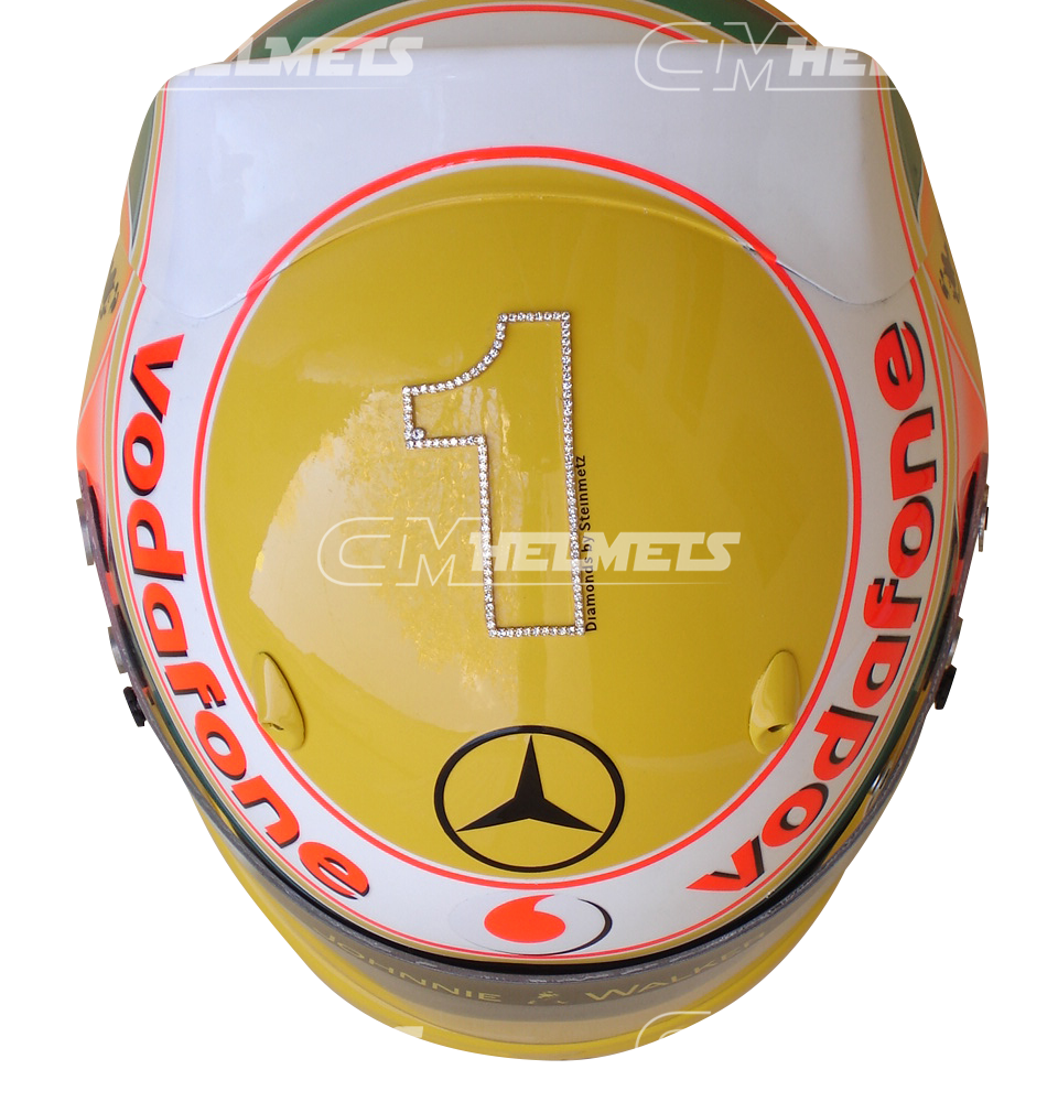 LEWIS HAMILTON 2009 MONACO GP DIAMOND EDITION F1 REPLICA HELMET FULL ...