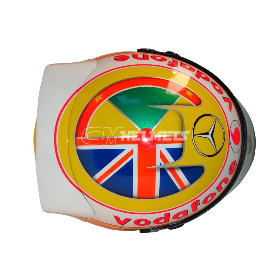 LEWIS HAMILTON 2010 SILVERSTONE GP F1 REPLICA HELMET FULL SIZE - CM Helmets