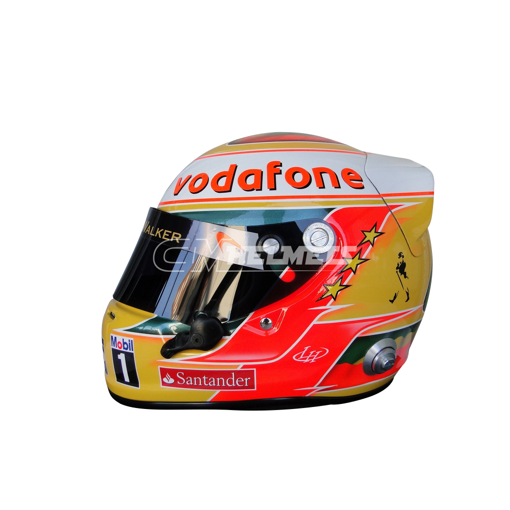 LEWIS HAMILTON 2011 SILVERSTONE GP F1 REPLICA HELMET FULL SIZE - CM Helmets
