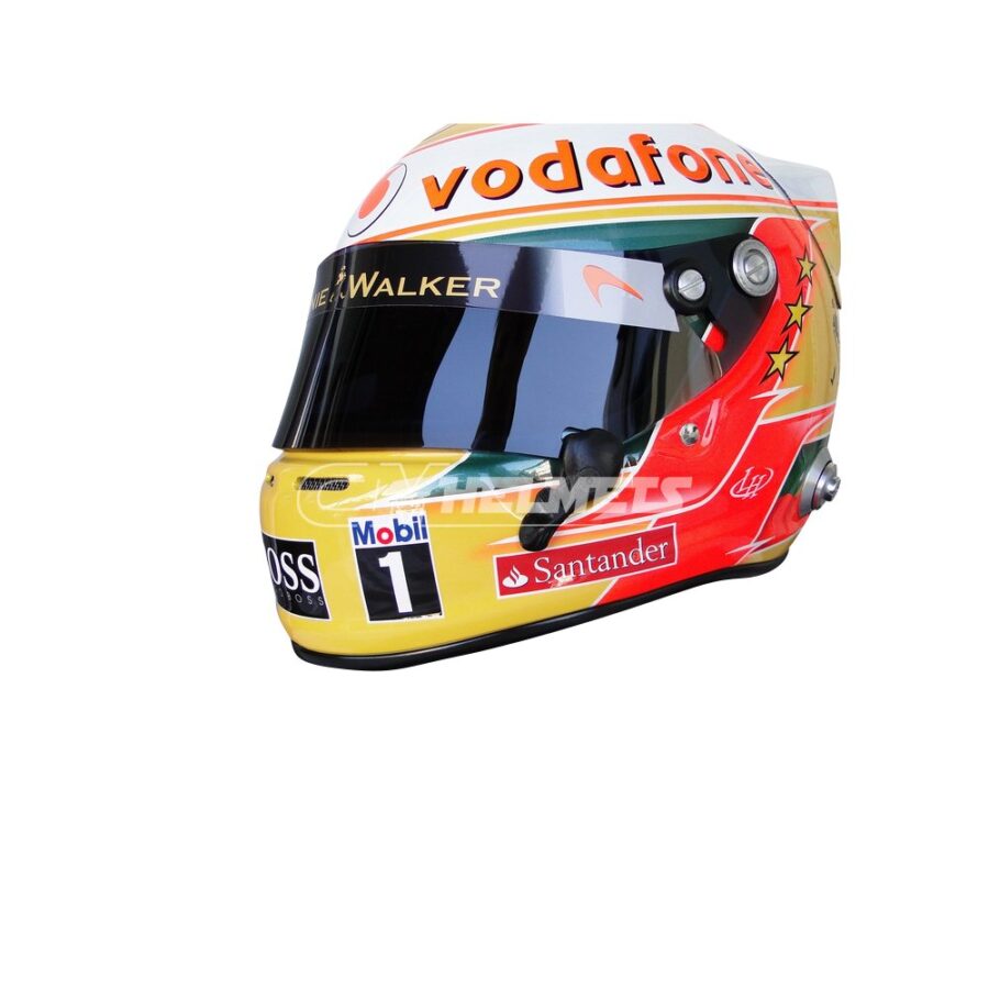 LEWIS HAMILTON 2011 SILVERSTONE GP F1 REPLICA HELMET FULL SIZE - CM Helmets