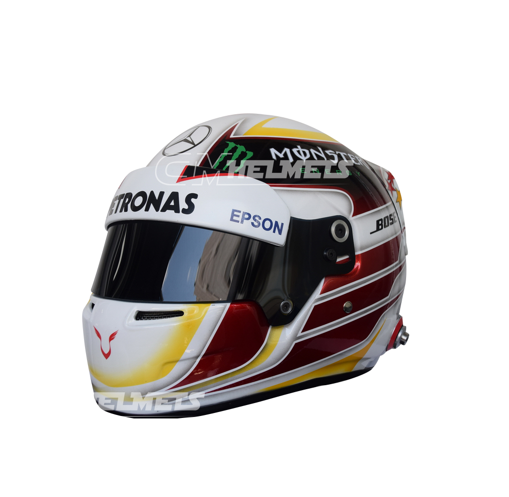LEWIS HAMILTON 2015 WORLD CHAMPION F1 REPLICA HELMET FULL SIZE - CM Helmets
