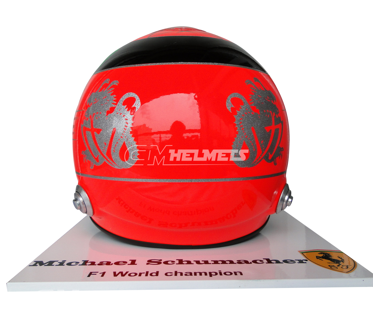 MICHAEL SCHUMACHER 2012 FINAL RACE COMMEMORATIVE F1 REPLICA HELMET FULL ...