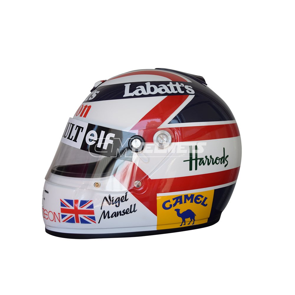 NIGEL MANSELL 1992 WORLD CHAMPION F1 REPLICA HELMET FULL SIZE | CM Helmets