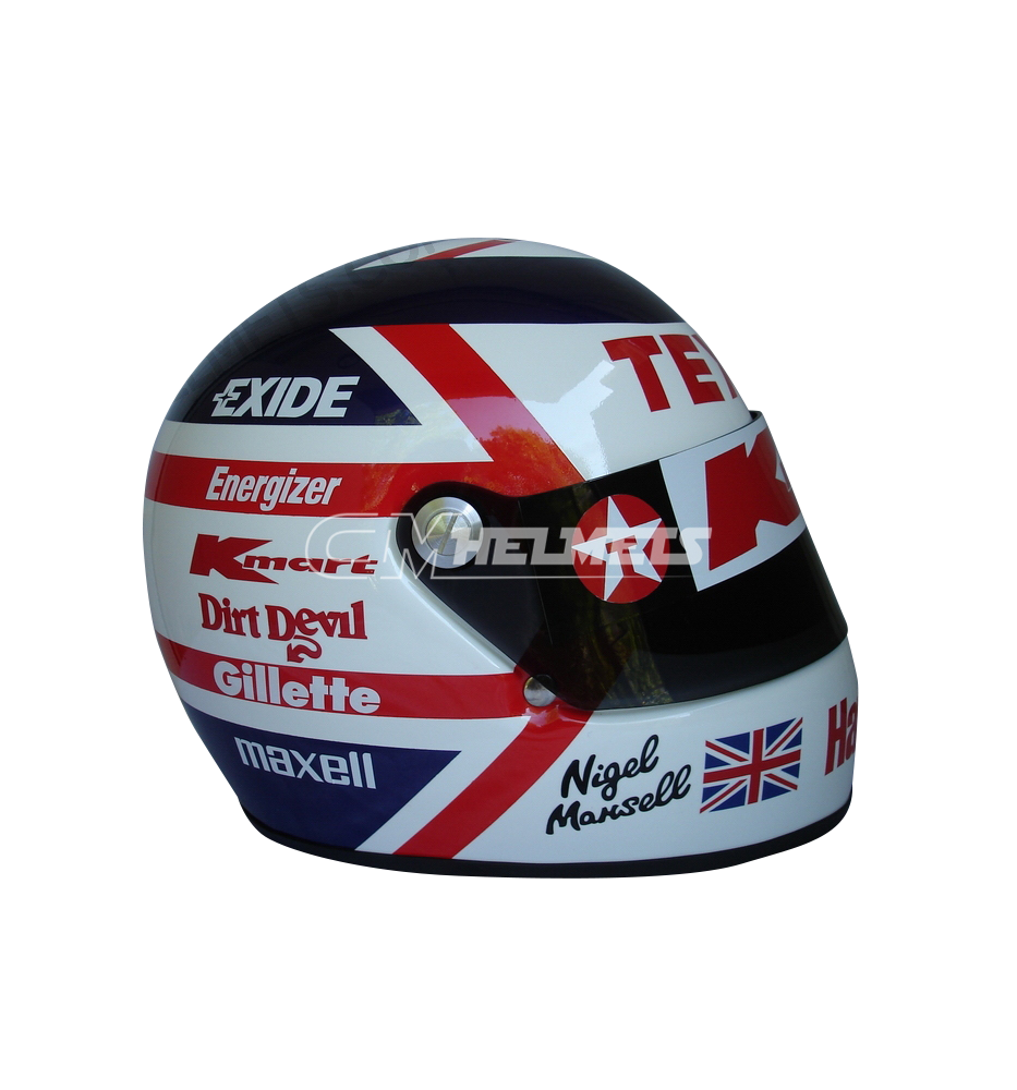 NIGEL MANSELL 1993 KARTING F1 REPLICA HELMET FULL SIZE - CM Helmets