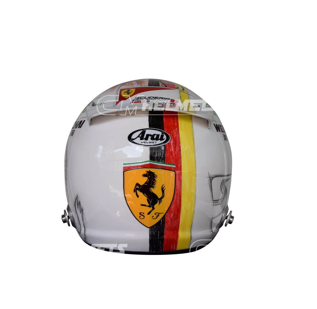 SEBASTIAN VETTEL 2015 SUZUKA GP F1 REPLICA HELMET FULL SIZE - CM Helmets